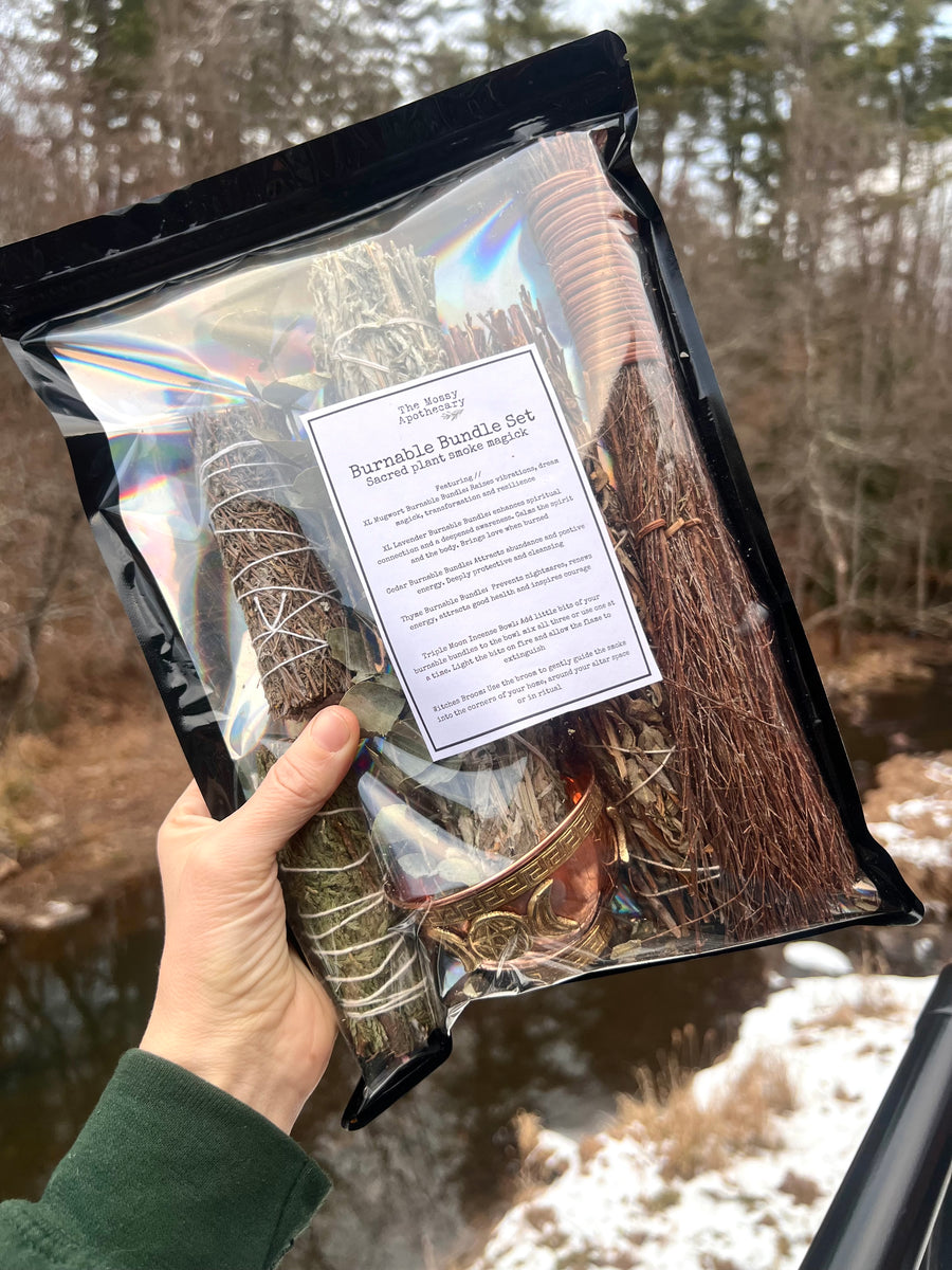 Burnable Bundle - Sacred plant smoke magick – The Mossy Apothecary